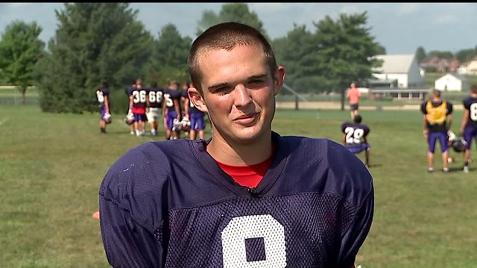 Lancaster County football players vs. the heat | fox43.com
