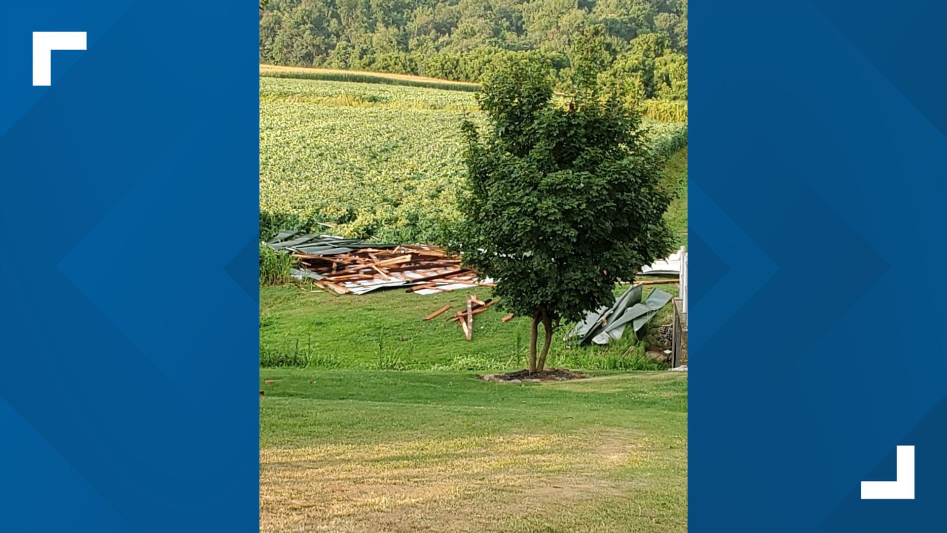 Strong storms blow roof off York County home | fox43.com