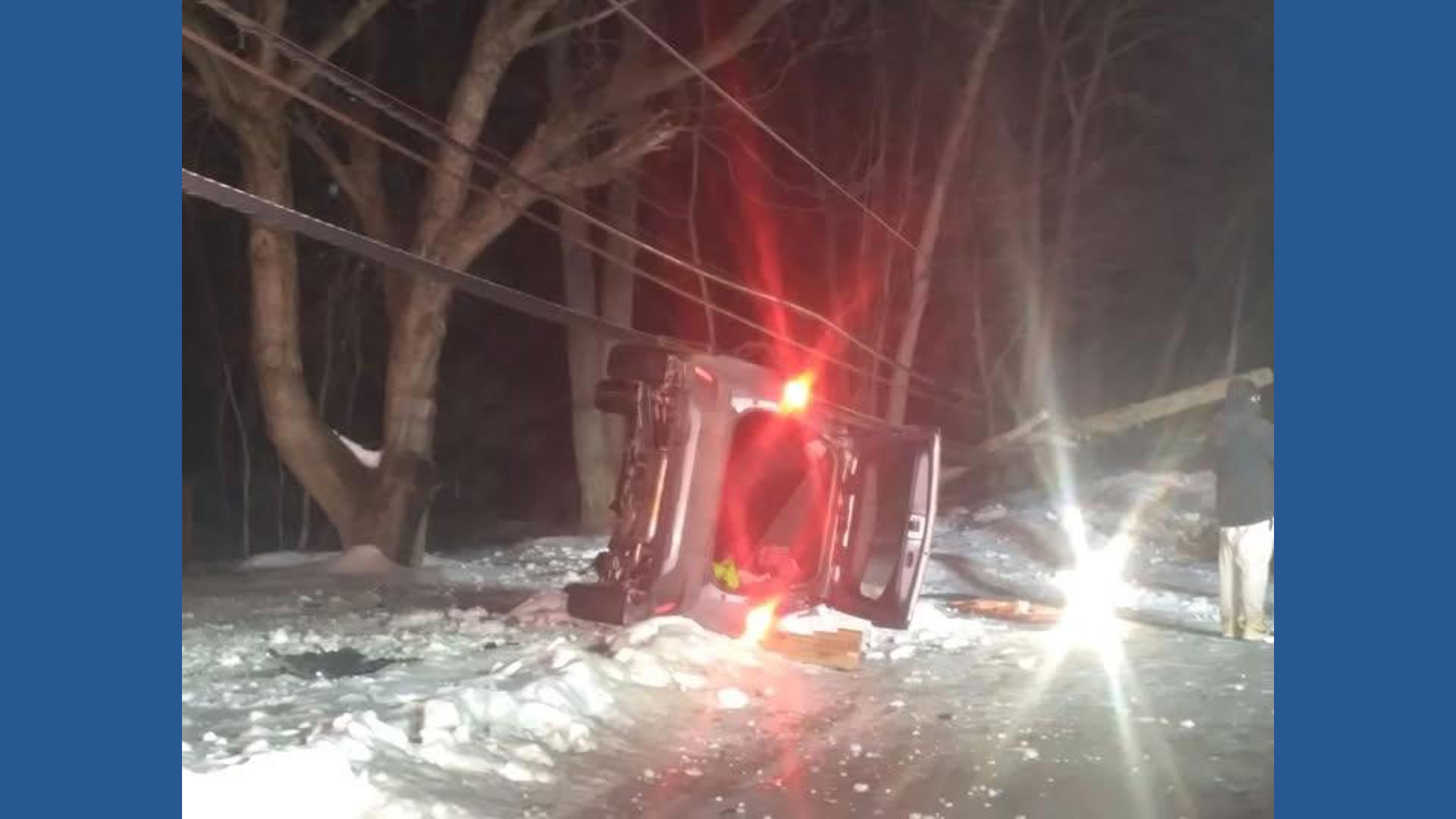 Crash takes down utility pole in East Manchester Township, causing ...