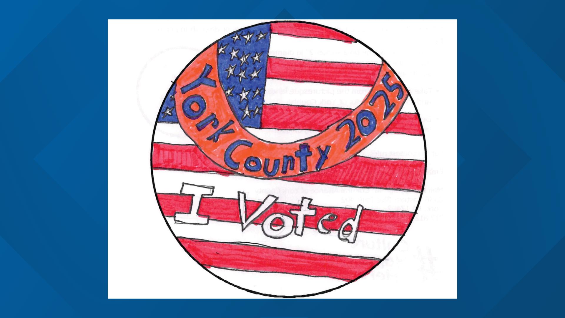 5th grader from Logos Academy wins York's 'I Voted' sticker contest ...