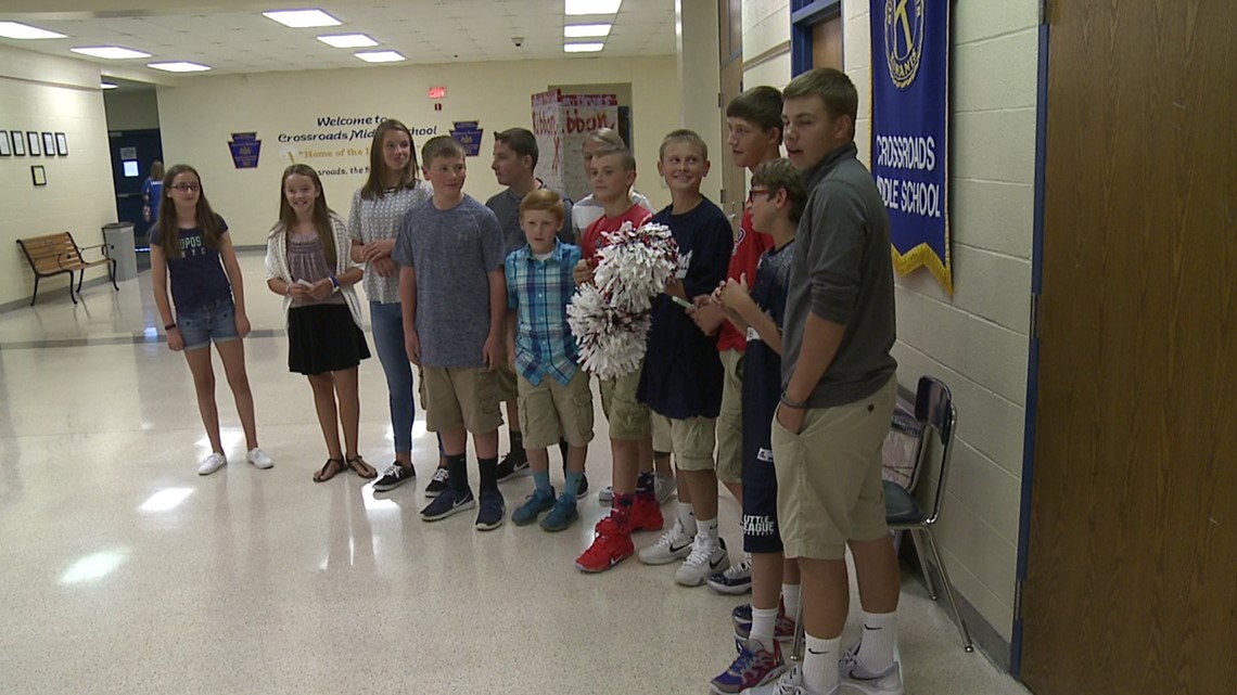 Crossroads Middle School Students Return To School Beaming With Red crossroads-middle-school-students-return-to-school-beaming-with-red