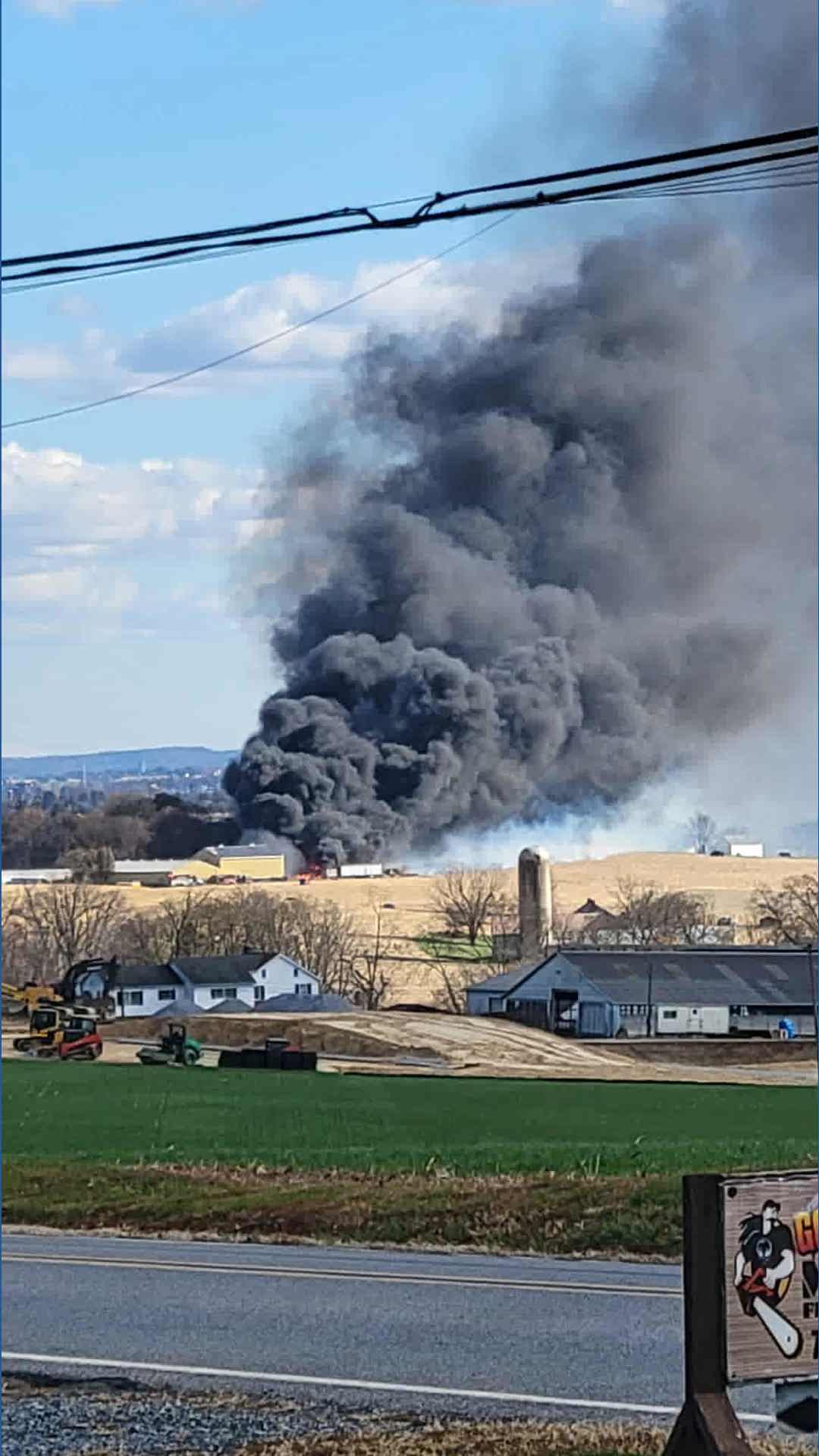 1-alarm Barn fire spreads to multiple buildings in Manor Township ...