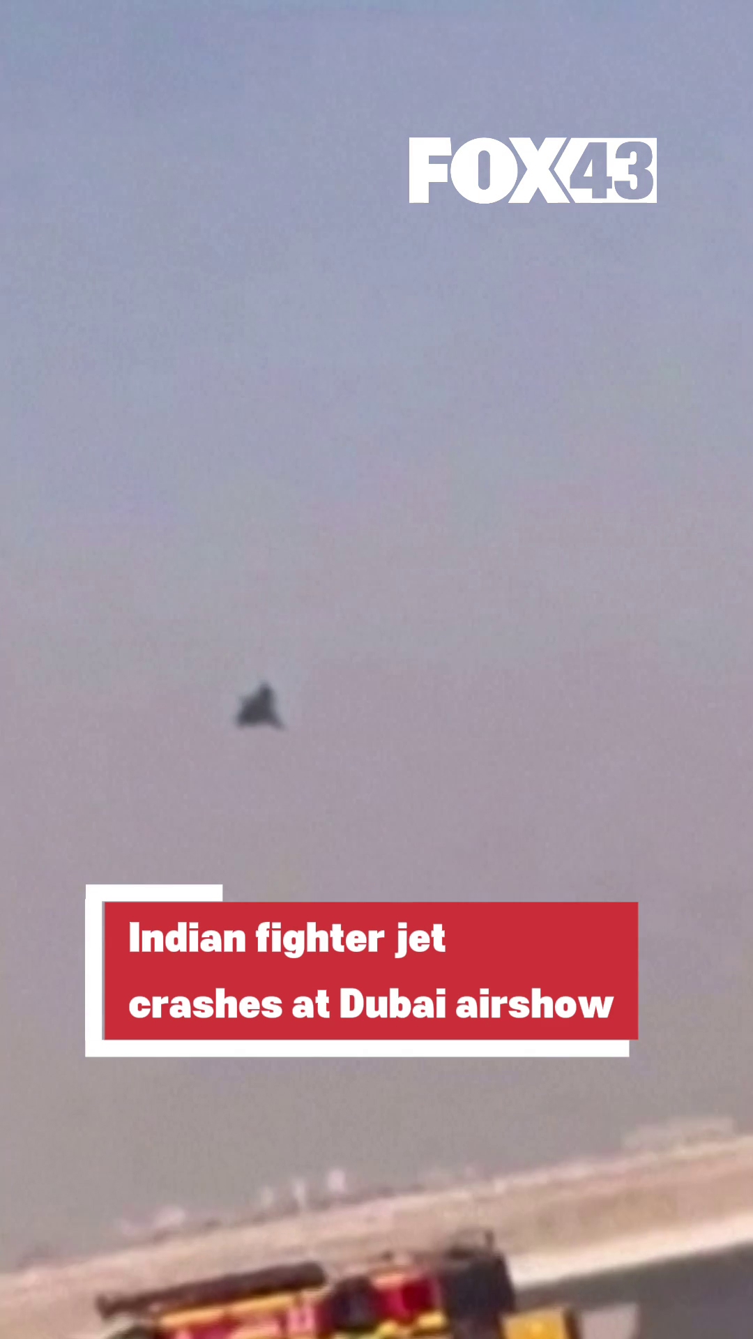 Video shows fireball and smoke as Indian fighter jet crashes at Dubai ...