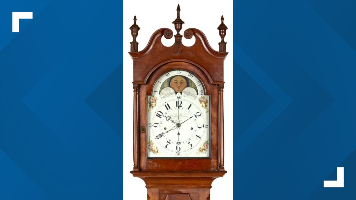 Rare musical clock crafted by famed Lancaster clockmaker Martin ...