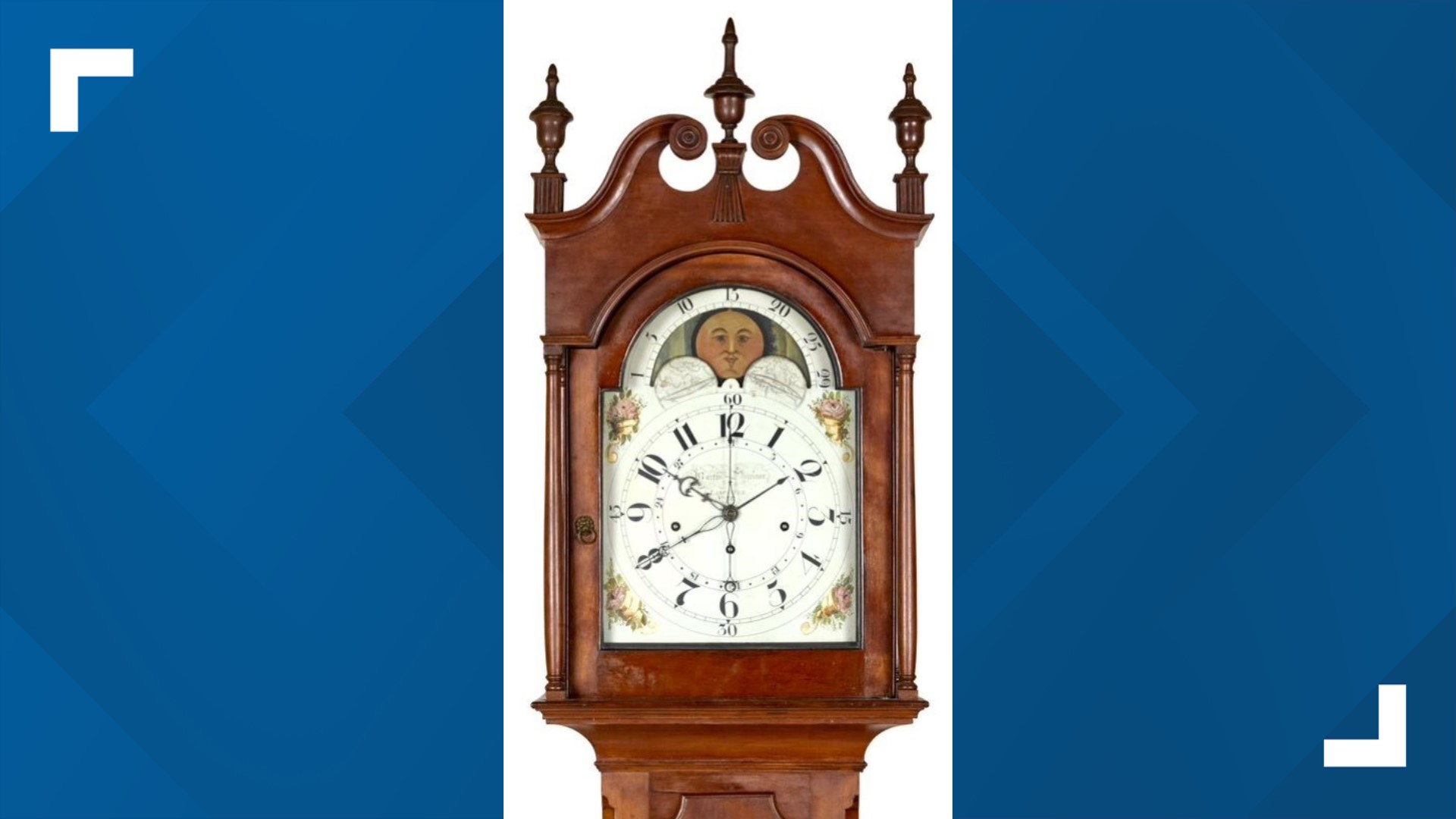 Rare musical clock crafted by famed Lancaster clockmaker Martin ...