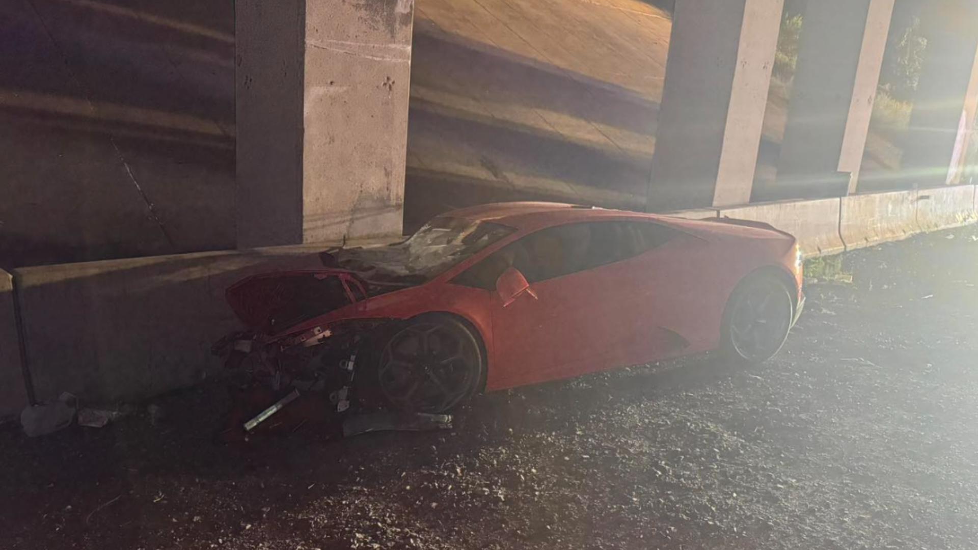 Lamborghini crashes on Route 283, driver injured | fox43.com