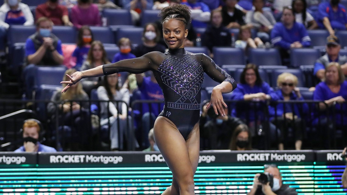 York native Trinity Thomas talks gymnastics, competing against Simone ...