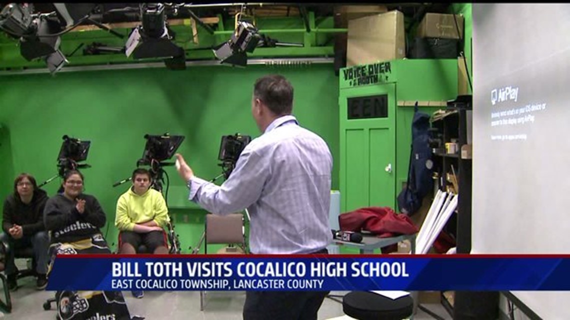 Bill Toth visits TV Production class in Lancaster County | fox43.com