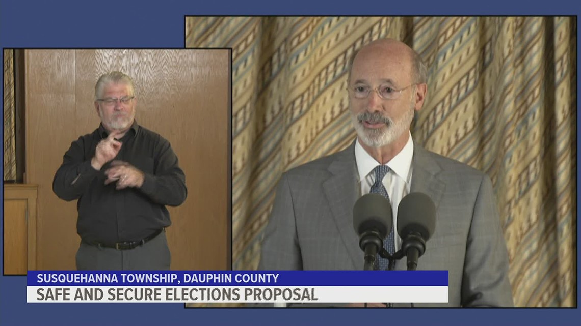 Governor Wolf unveiled elections safety and security proposal | fox43.com