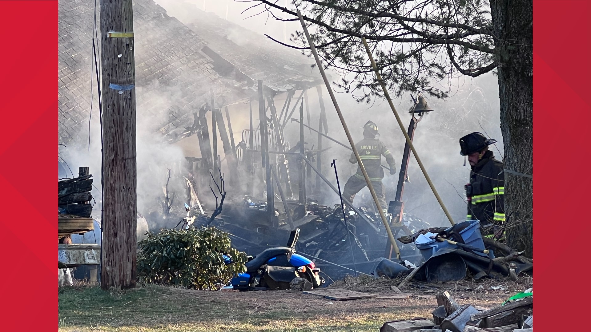 Crews work York County house fire | fox43.com