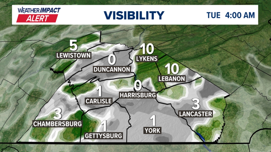 Weather Impact Alert | Patchy, dense fog may impact Tuesday morning ...