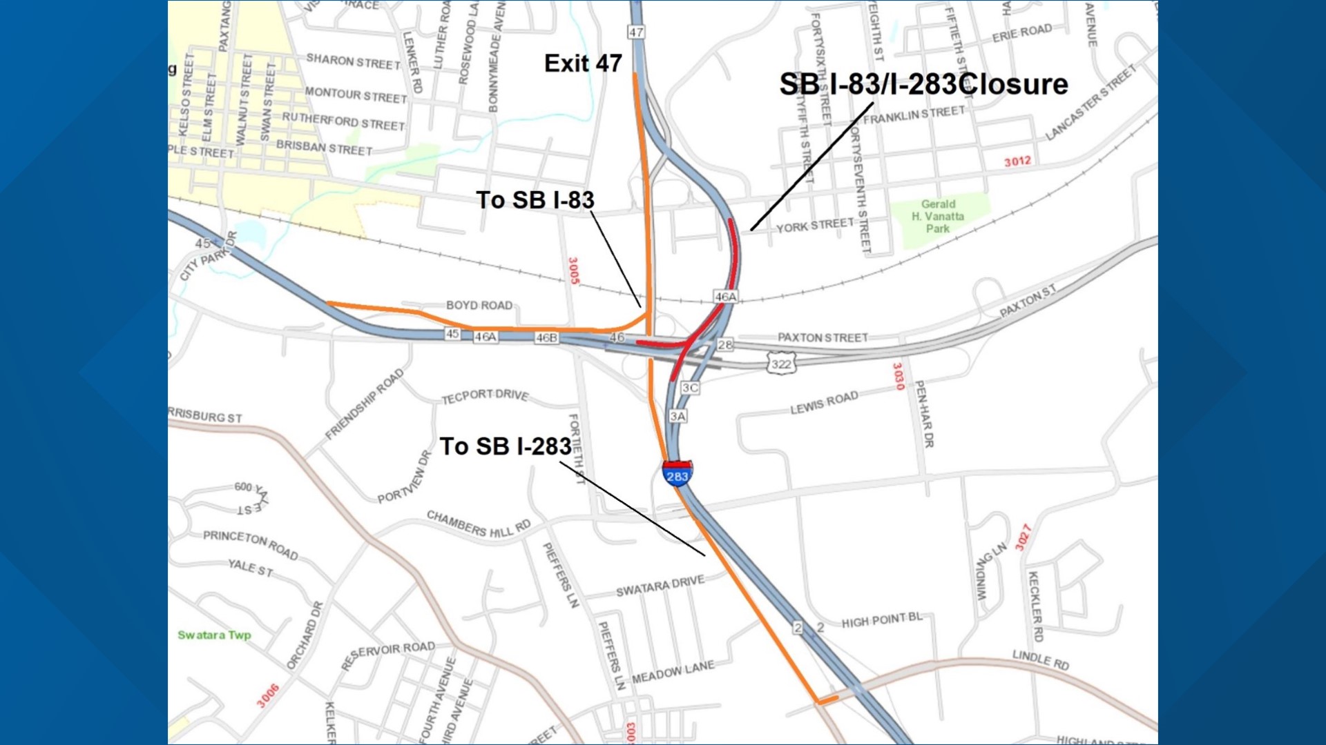 Resurfacing project will close portion of I-83 near Harrisburg this ...