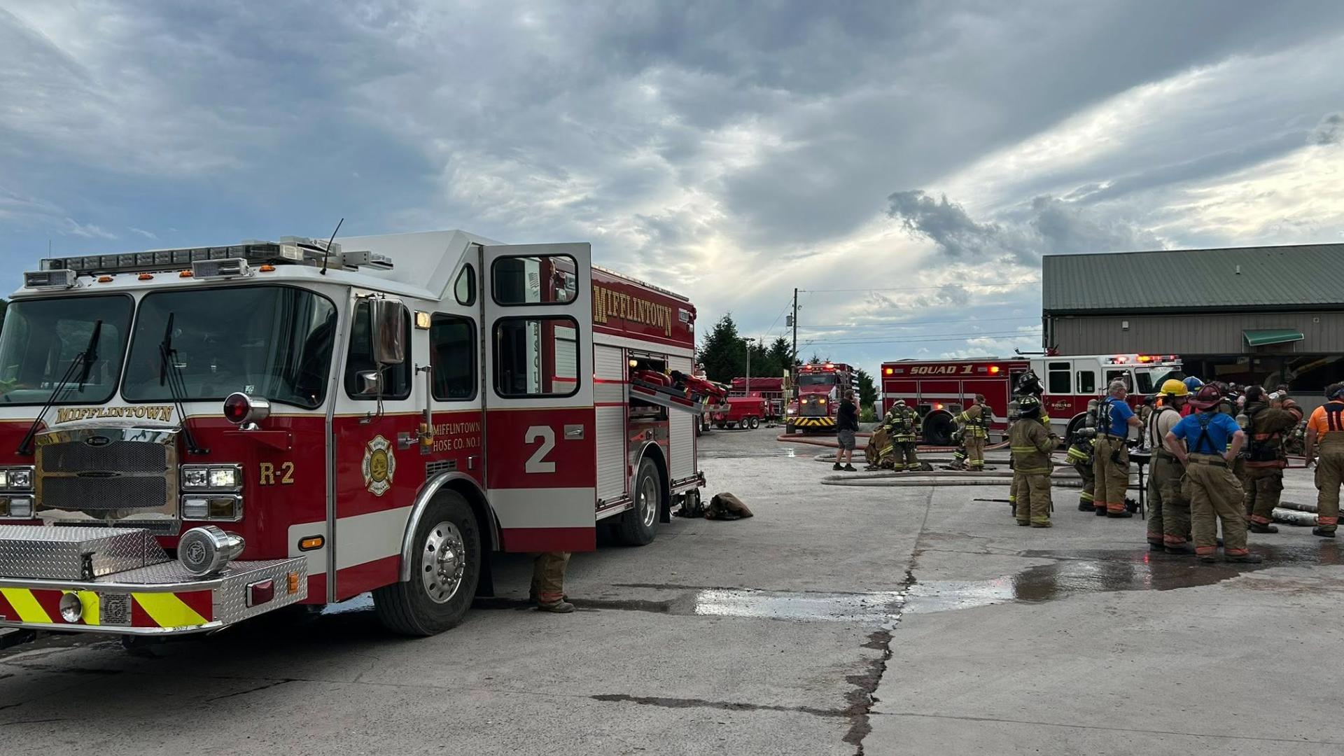 Multiple crews fight fire at Juniata County facility | fox43.com