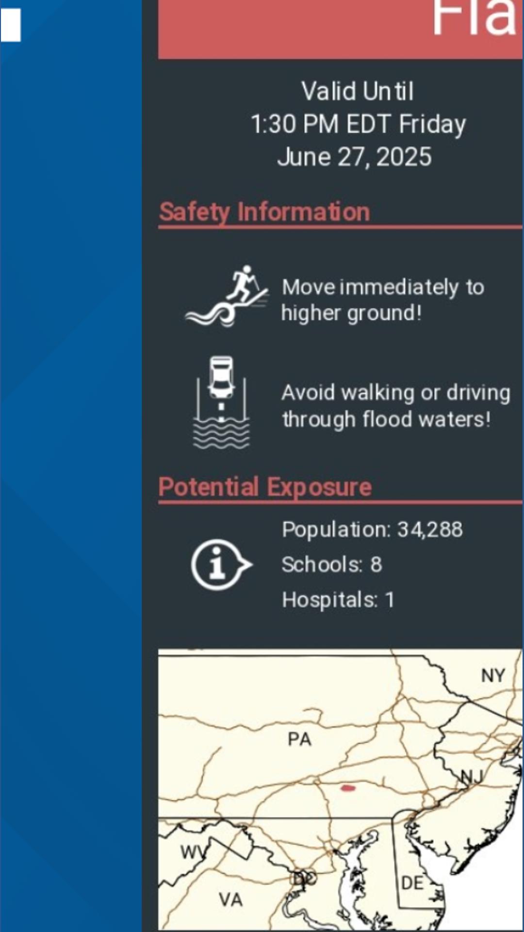 Flash Flood Warning for parts of Lancaster County | fox43.com