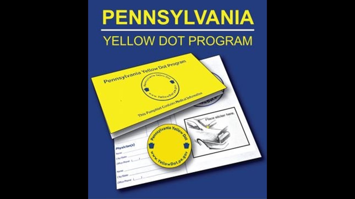 Pennsylvania’s Yellow Dot programs aims to help first responders in ...