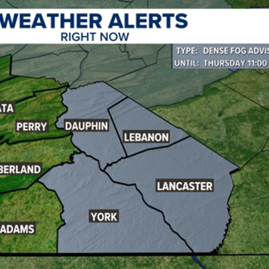 Weather Impact Alert | Patches of dense fog roll in Thursday morning ...