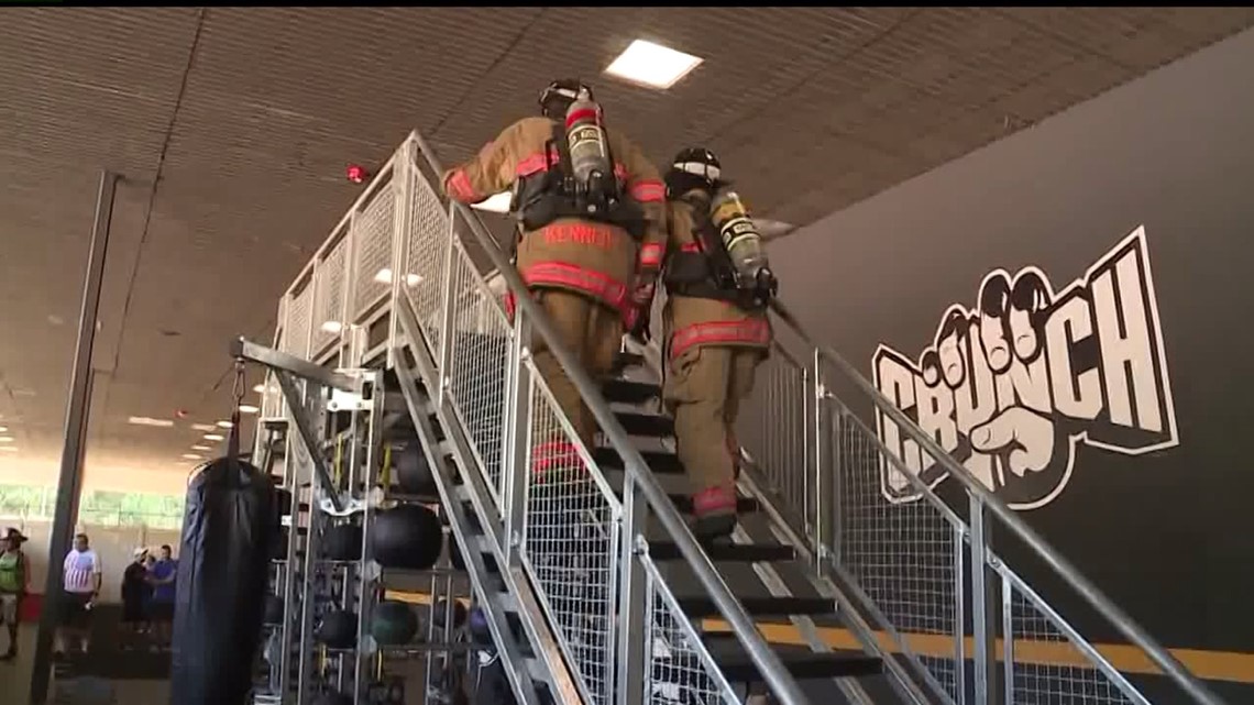 Step by step, honoring the 343 firefighters who lost their lives on 9/ ...