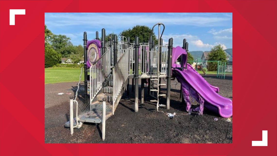 Mifflin County playground damaged in fire | fox43.com