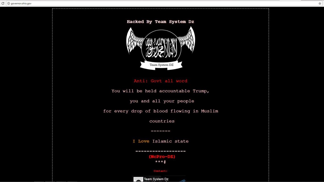 Hack that plants ISIS message hits another state government website ...
