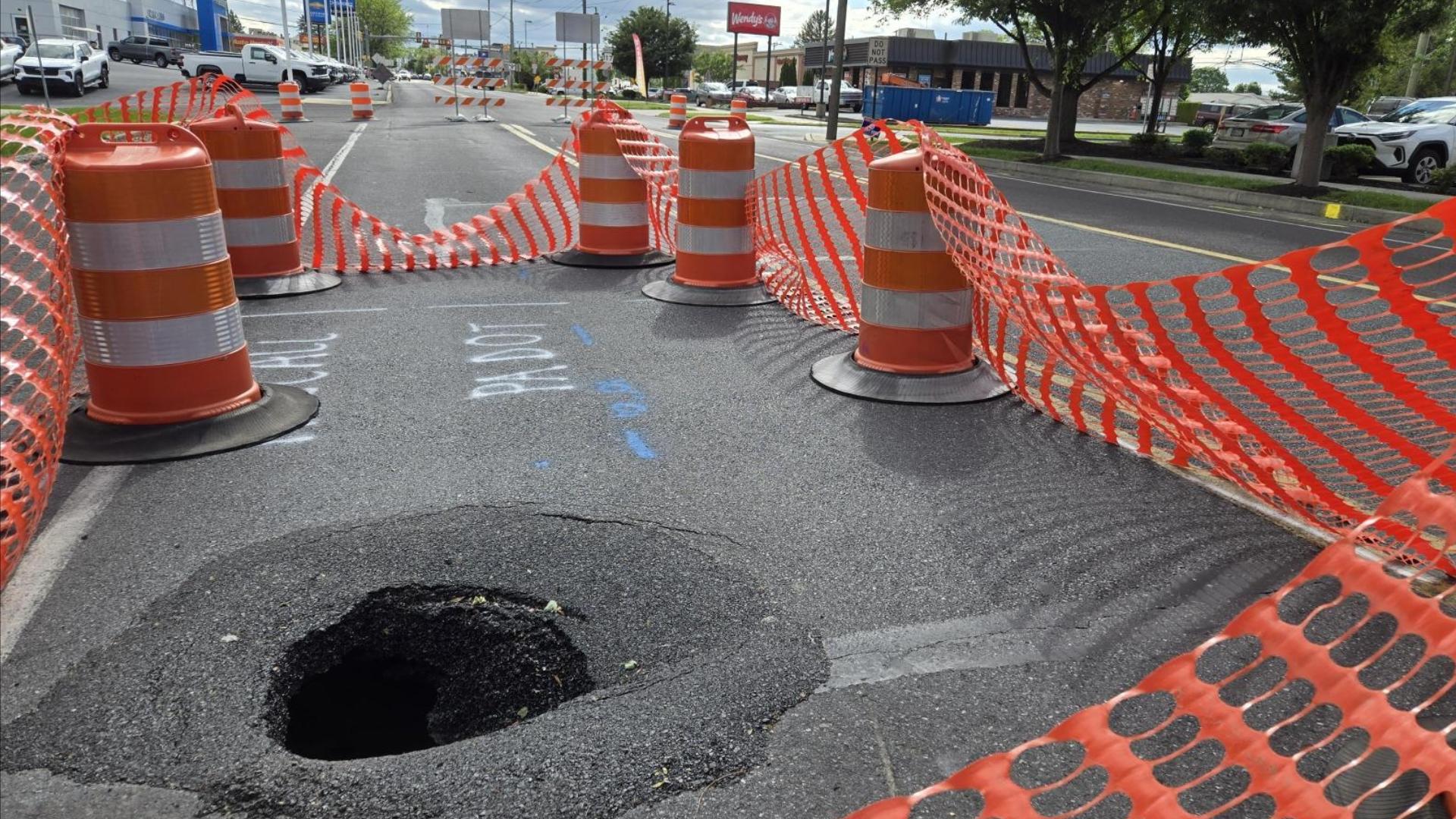 Route 422 in Lebanon County reopens after sinkhole | fox43.com