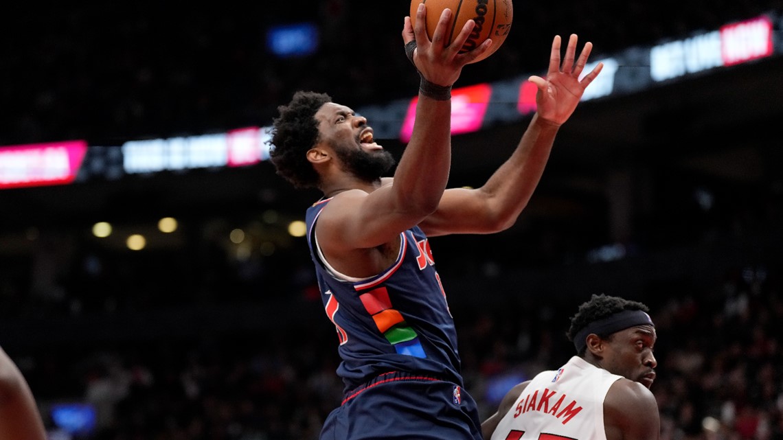 Embiid scores 33 points, 76ers finish off Raptors in Game 6 | fox43.com