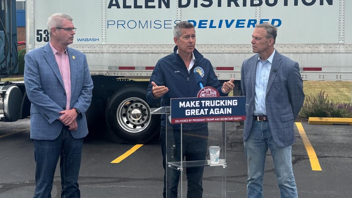 U.S. Transportation Secretary, Rep. Scott Perry discuss trucking ...