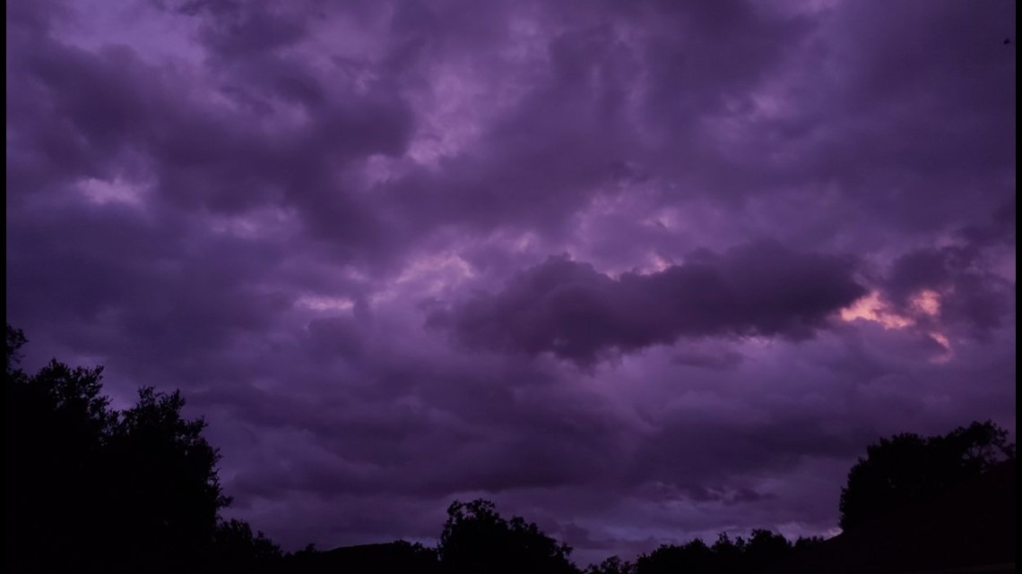 Purple sunset! Floridians share gorgeous images of sky after Hurricane ...
