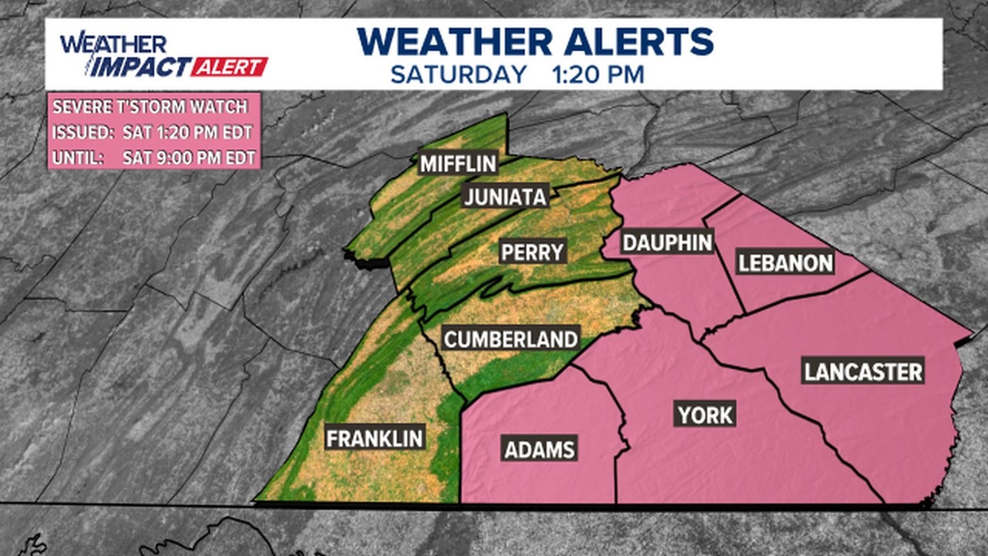 Weather Impact Alert for SEVERE THUNDERSTORM WATCH, FLOOD WATCH, and ...