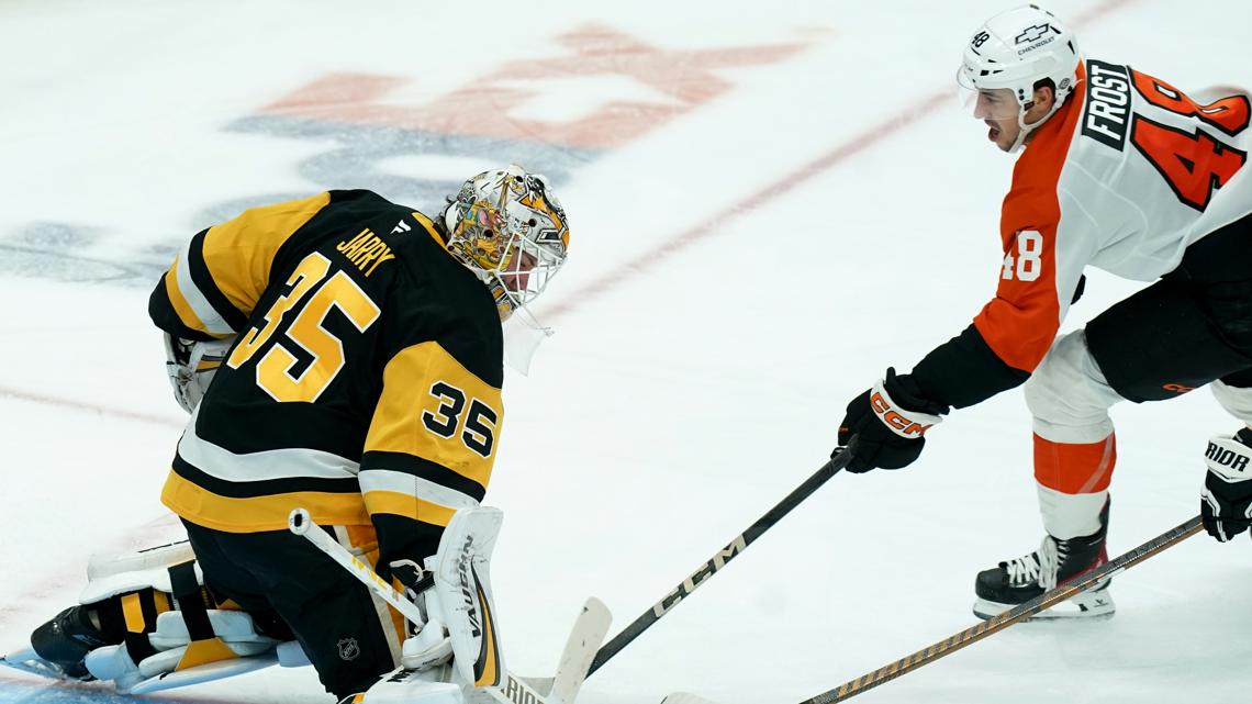 Sydney Crosby ties Lemieux's franchise assists record and in Penguins' win | fox43.com