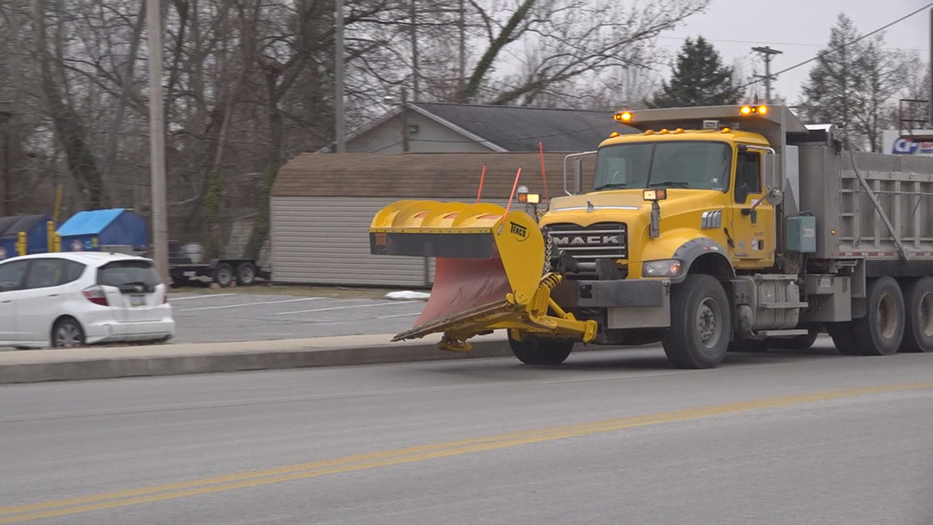 PennDOT crews work to treat roads amid winter weather conditions ...
