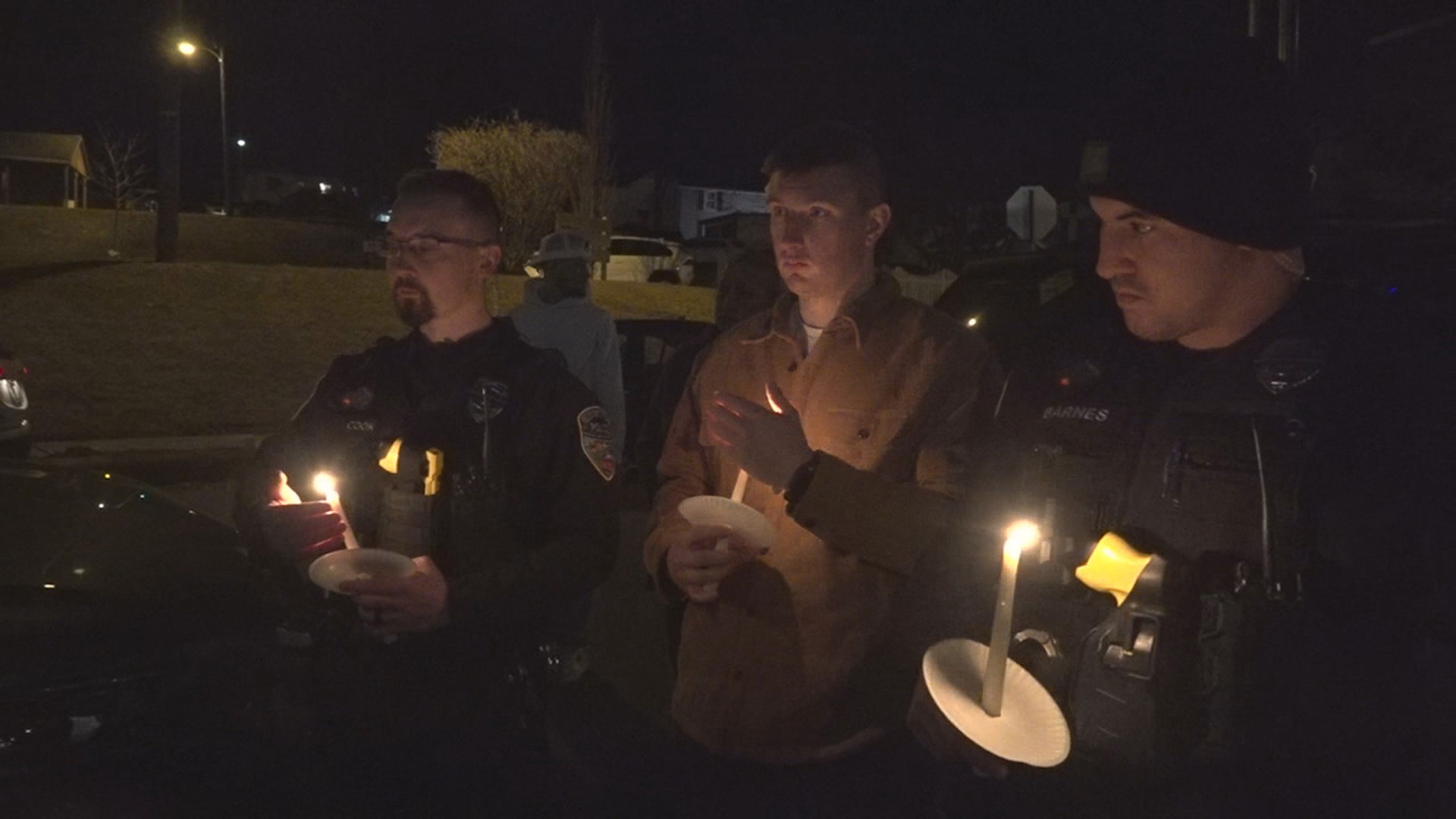 Community members gather for candlelight vigil for West York police ...