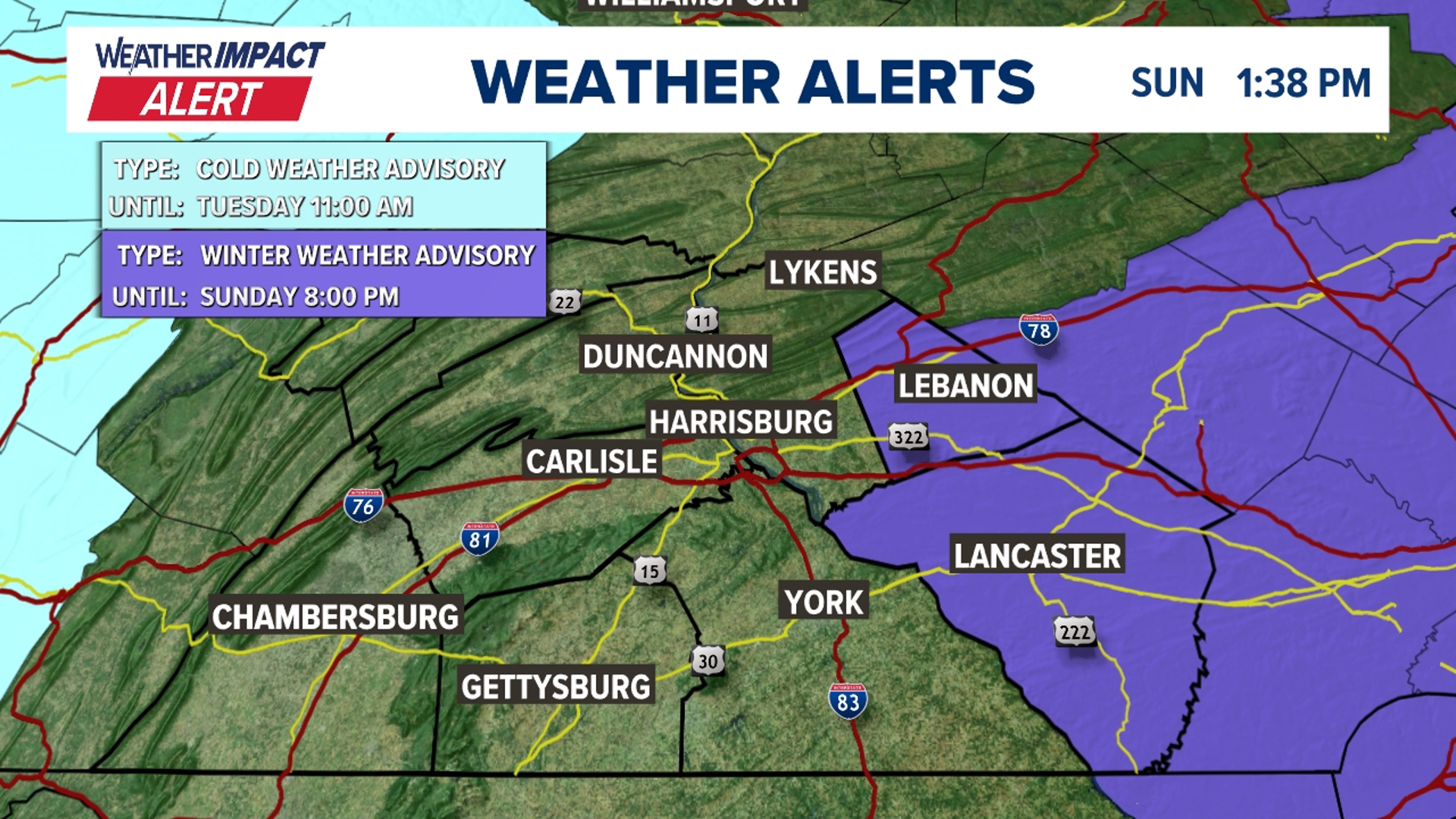 Snow showers/light snow Sunday afternoon could still bring slick spots ...