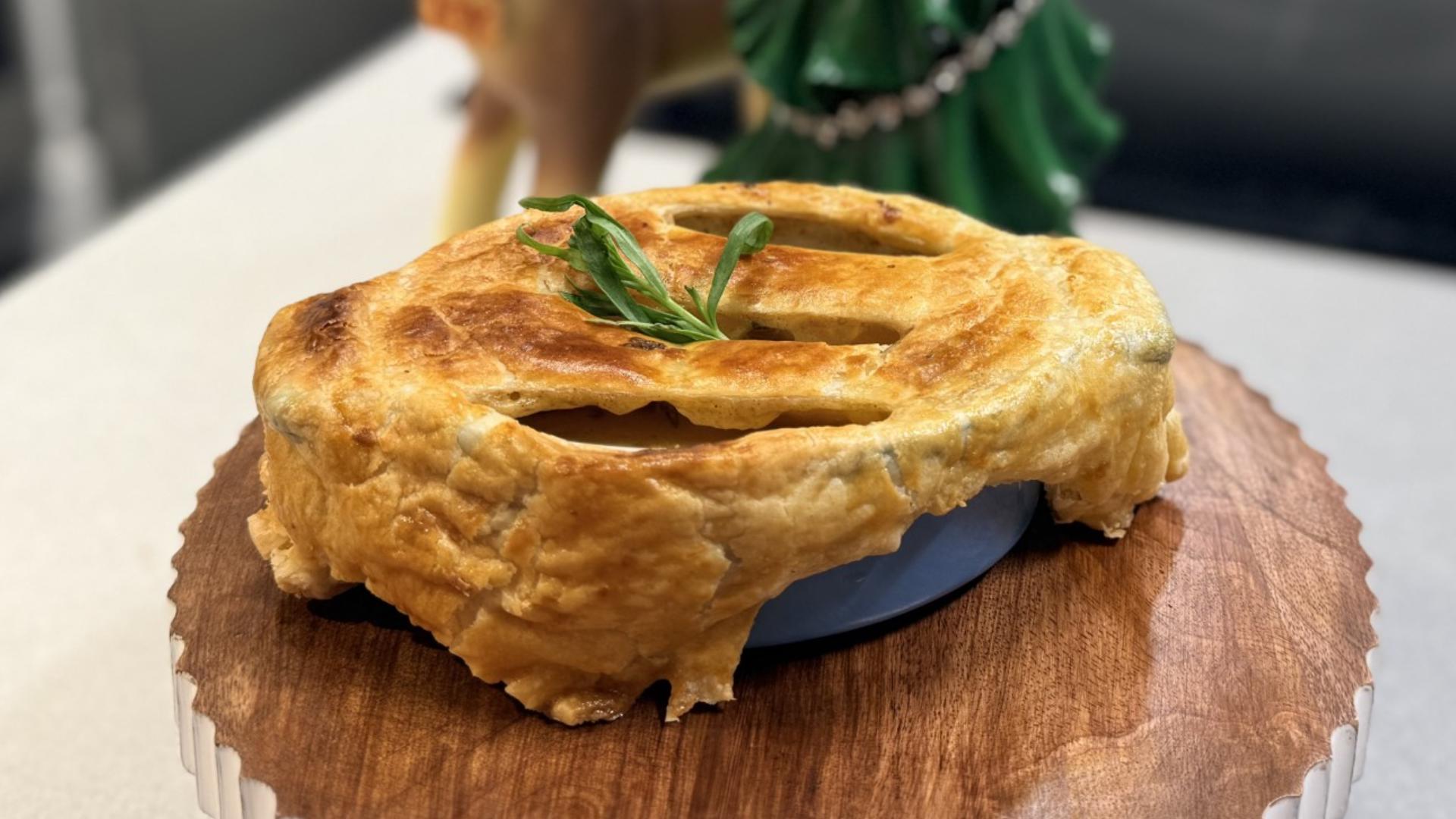 Olivia's makes a baked oyster, shrimp and mushroom pot pie | fox43.com