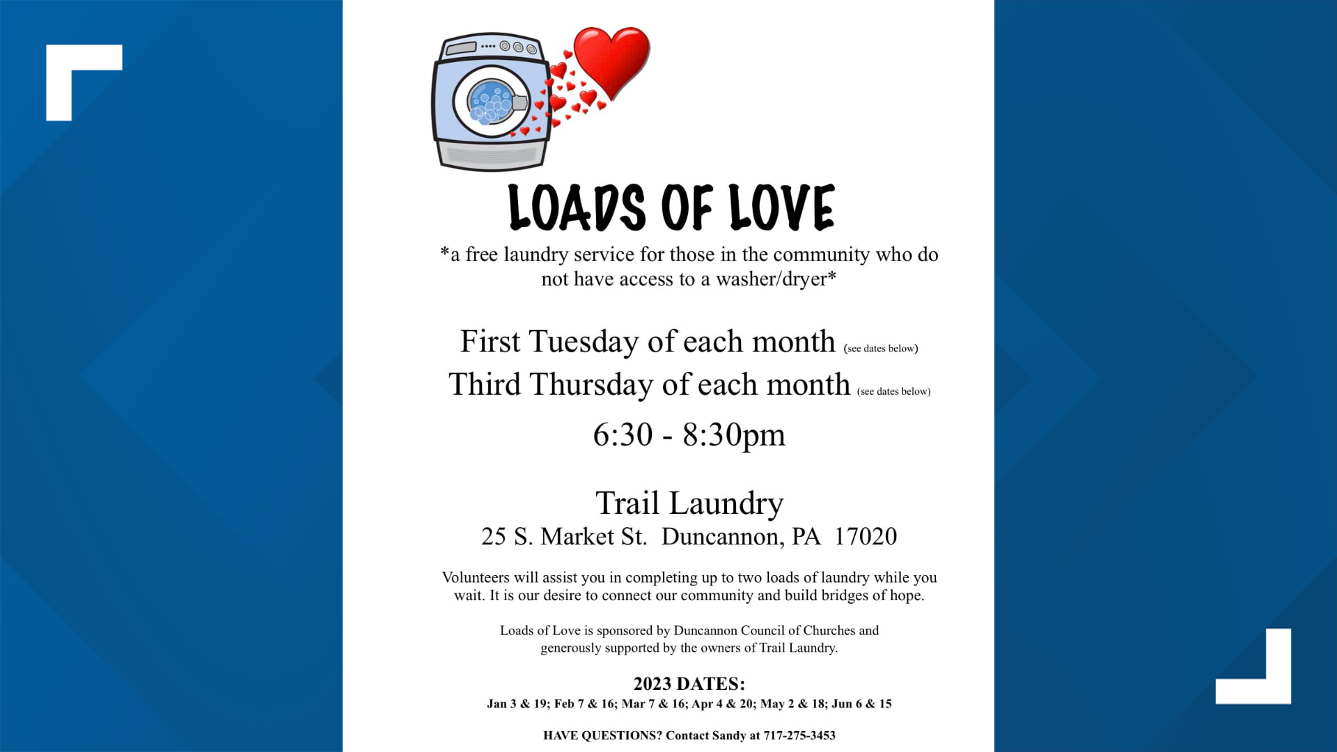 Helping the community one laundry load at a time | On the Bright Side | fox43.com