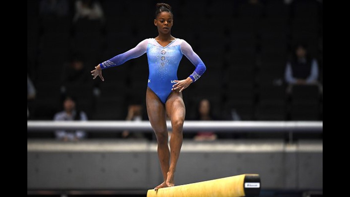 Trinity Thomas in fifth place after first day of competition at U.S ...