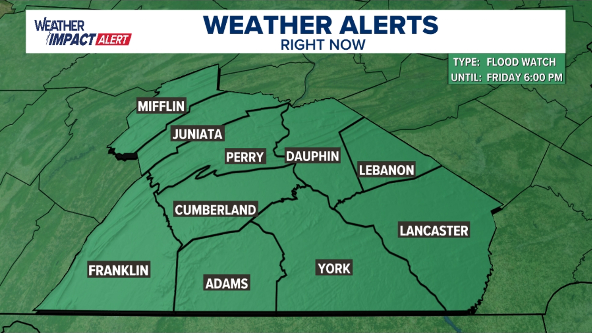 Weather Impact Alert today as Debby moves through Pennsylvania | fox43.com