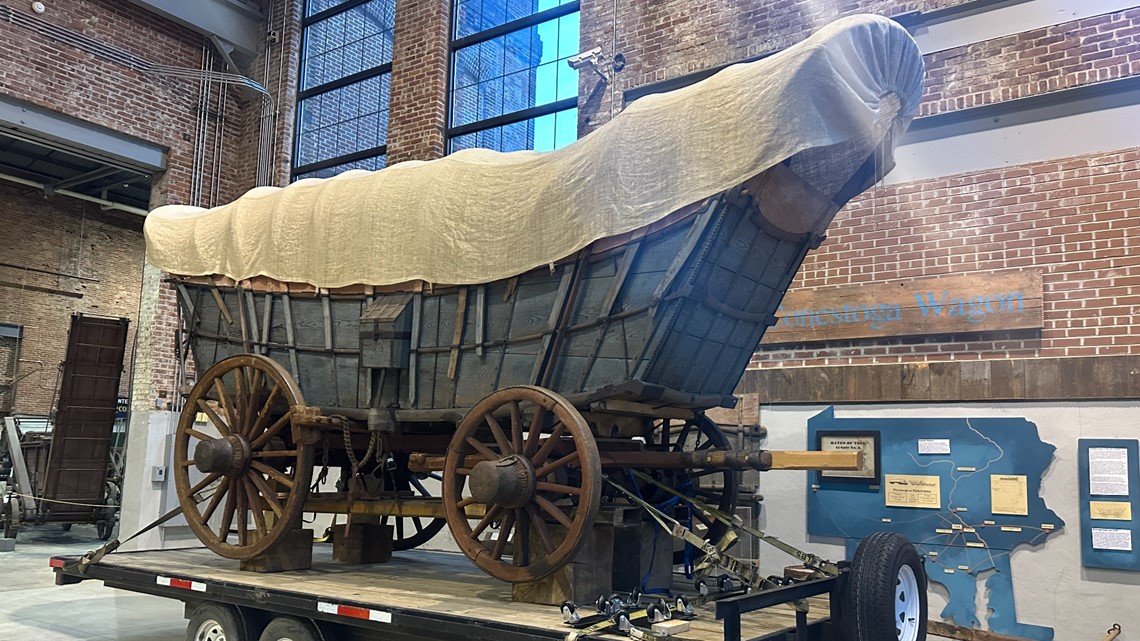 Conestoga Wagon makes a historic move to new location | fox43.com