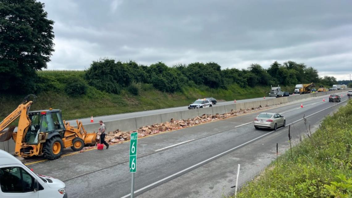 I-83 hot dog spill closes road in both directions in York County ...