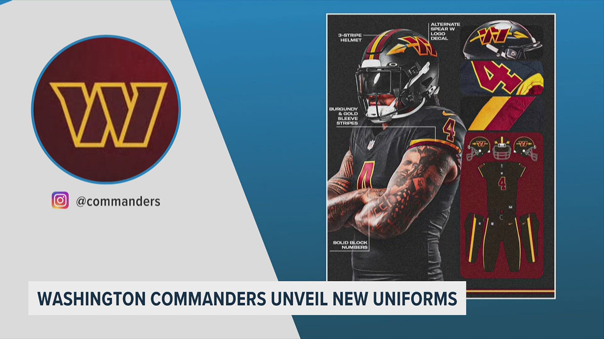 Washington Commanders new uniforms | fox43.com