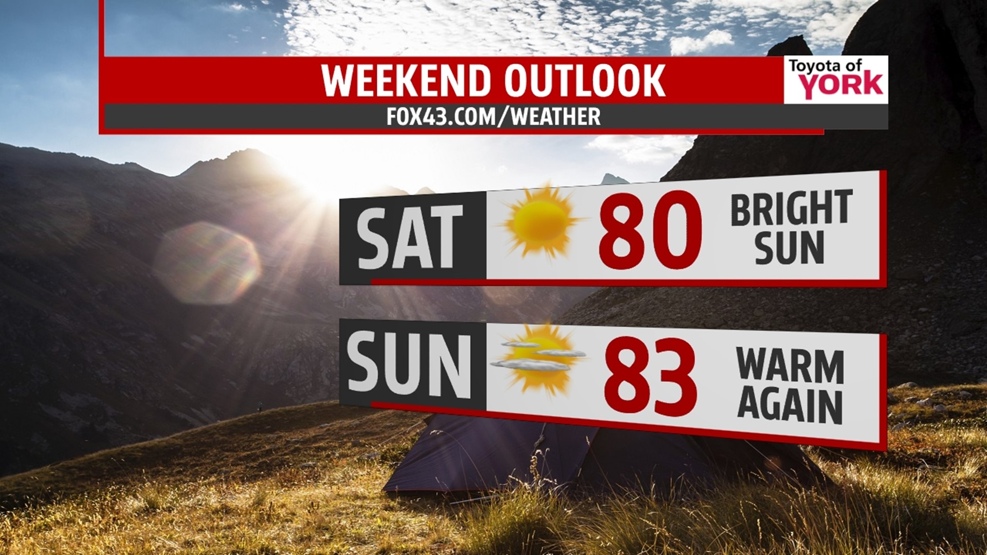 Summery feel for the first weekend of fall | fox43.com