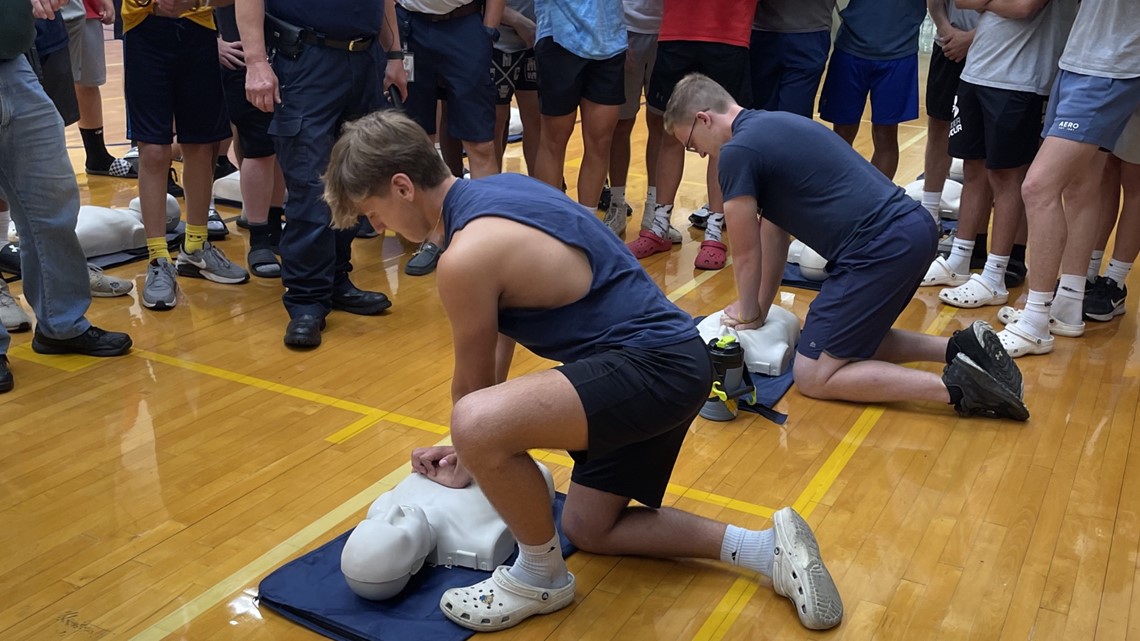 ELCO football takes part in CPR session ahead of football season ...