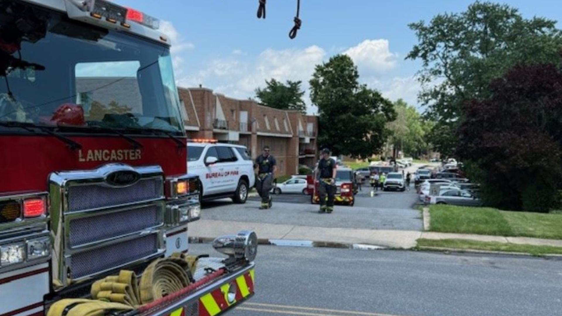Firefighters battle Lancaster structure fire, road closure in place ...