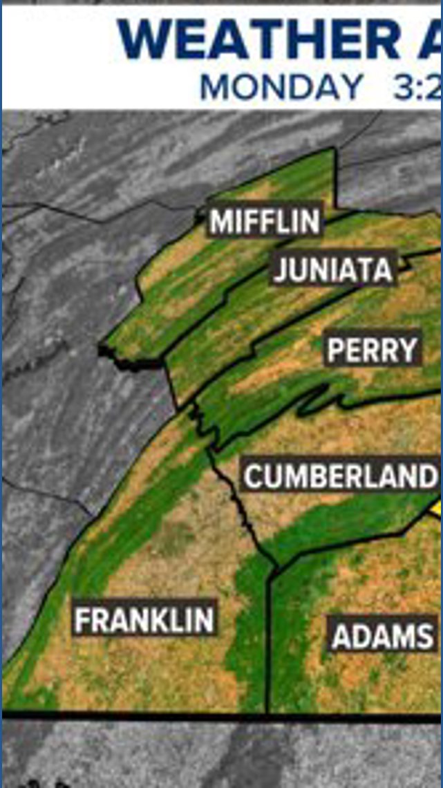 Weather Impact Alert on Monday for strong winds and potential severe ...