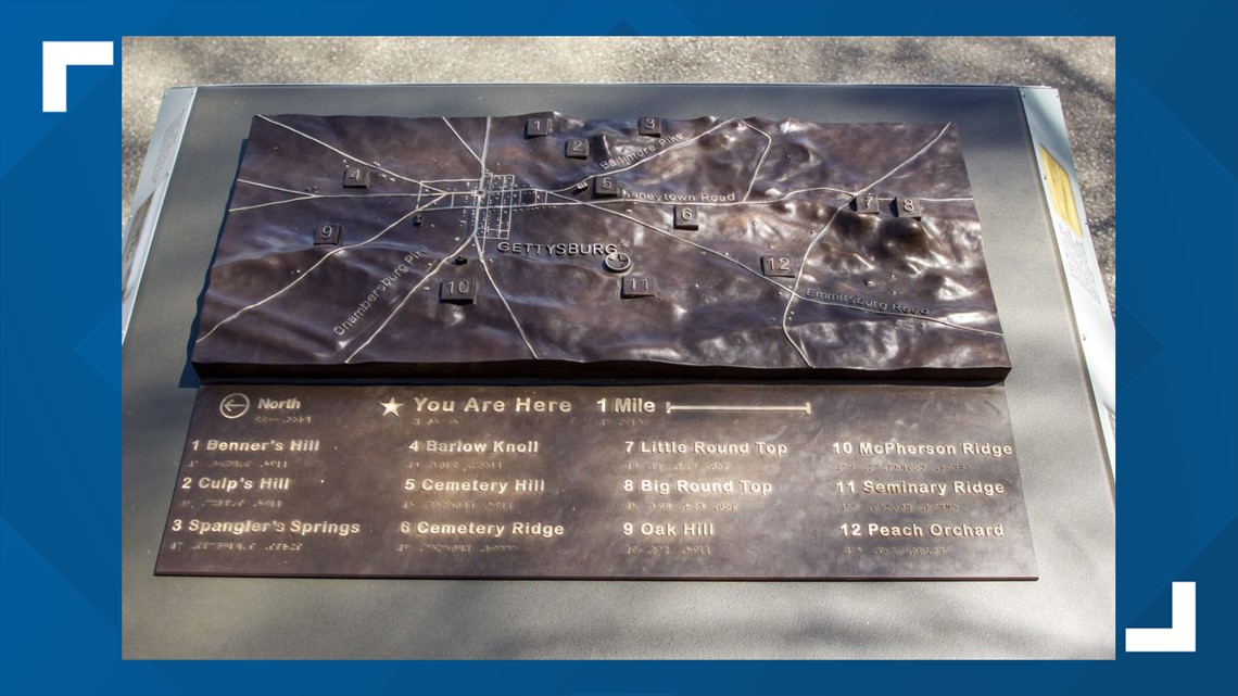 Gettysburg Battlefield installs new relief tables | fox43.com