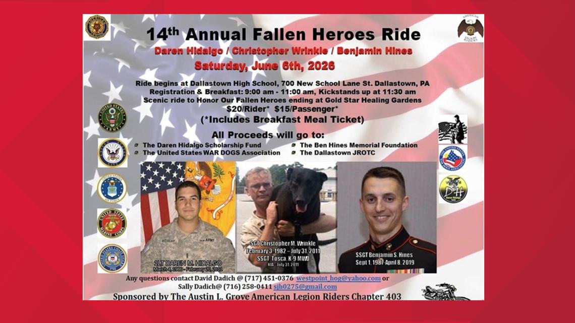 Fallen Heroes Ride returns to Dallastown Saturday to honor 3 local ...