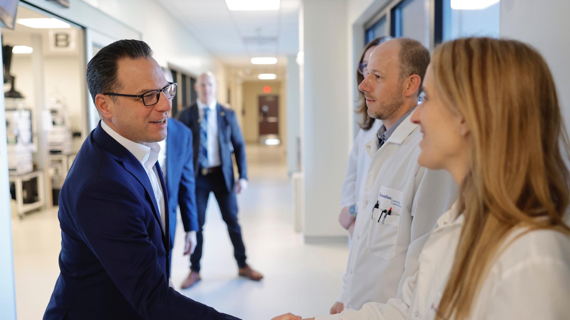 Shapiro celebrates $147M expansion of Lancaster County pharmaceutical ...