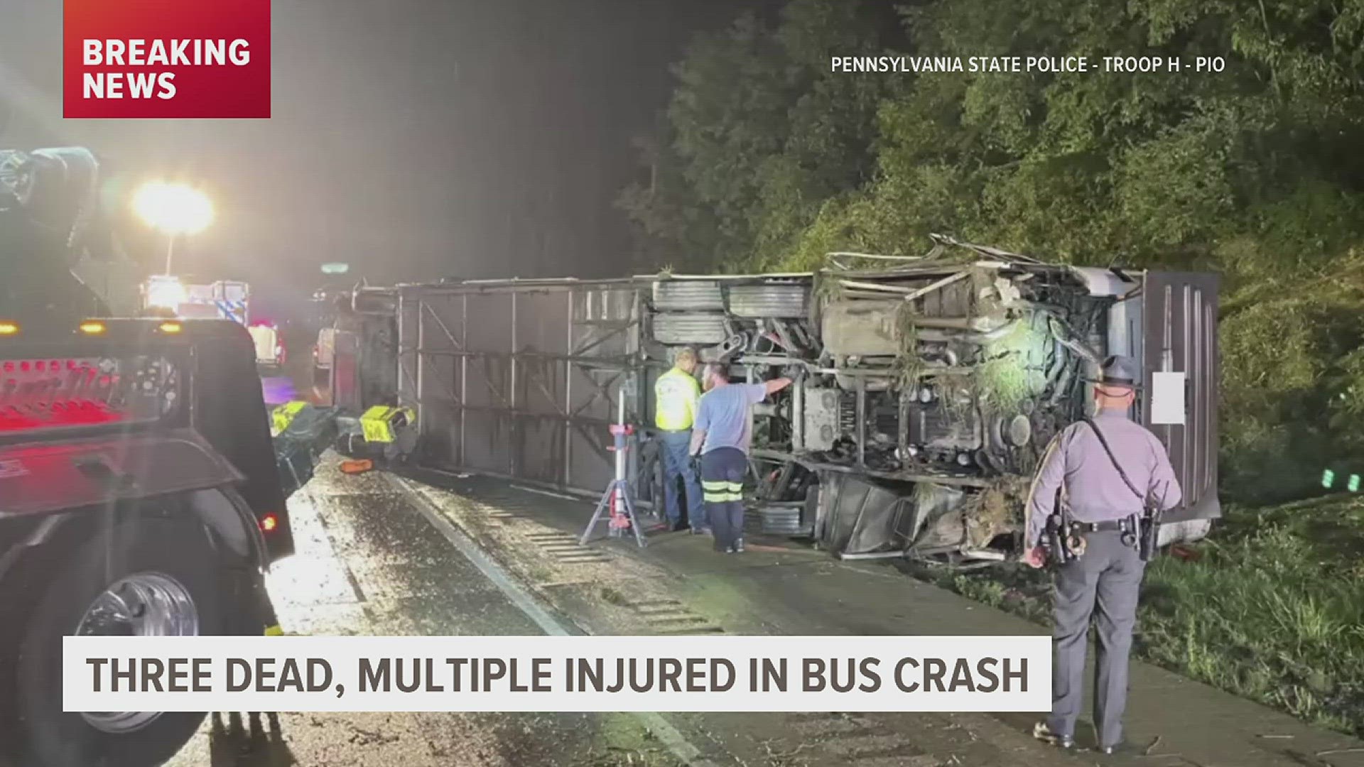 State Police: Three dead, multiple injured after bus crash in Dauphin ...