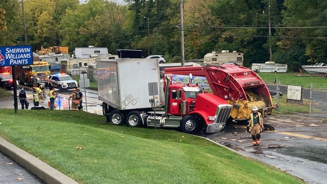 West Lampeter Crash between two trucks closes Lampeter Road | fox43.com