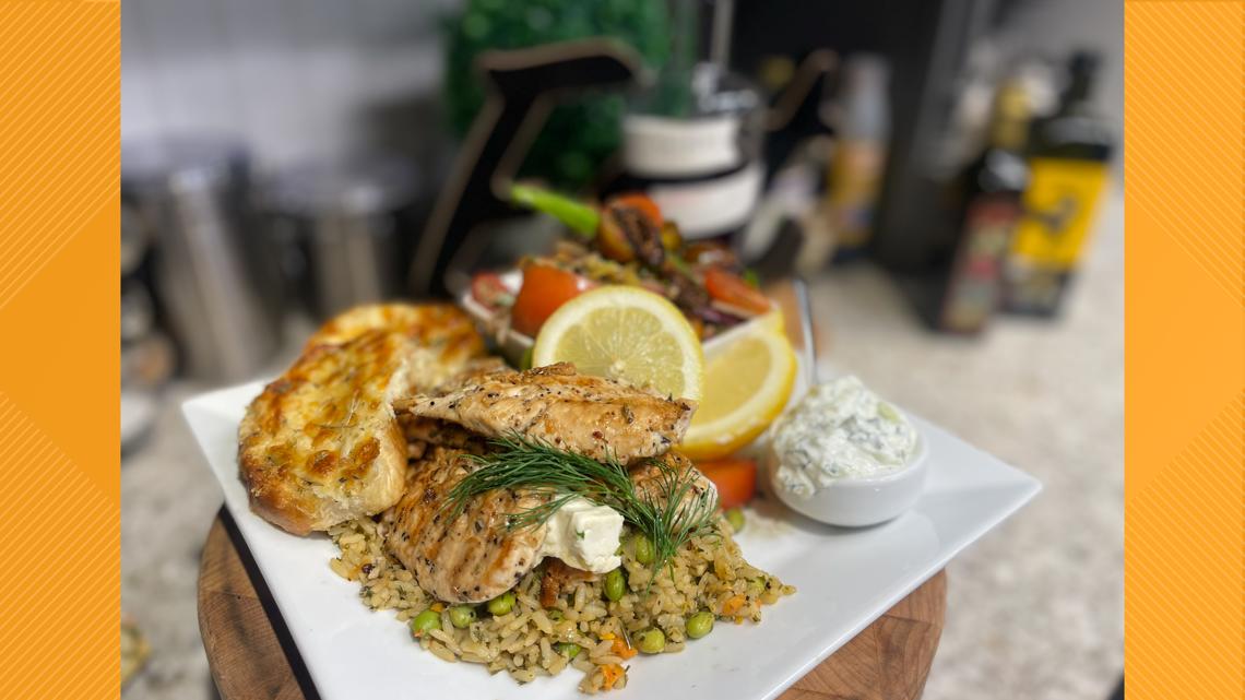 The FOX43 morning team tastes Olivia's chicken saganaki Mediterranean ...