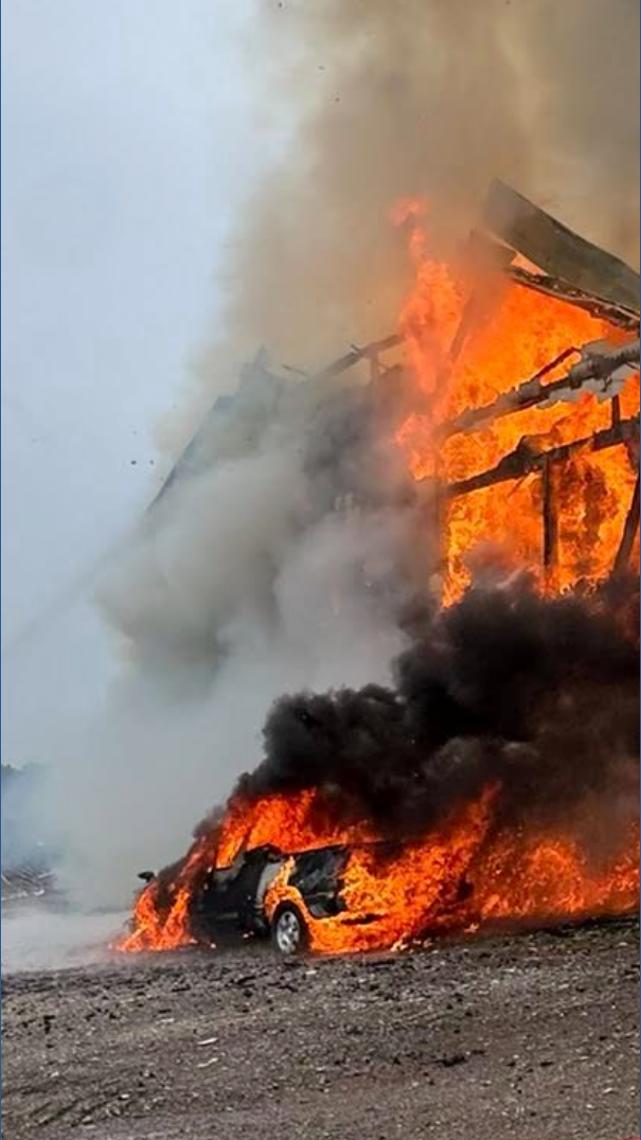 Barn fire in Dover Township 'fully involved' | fox43.com